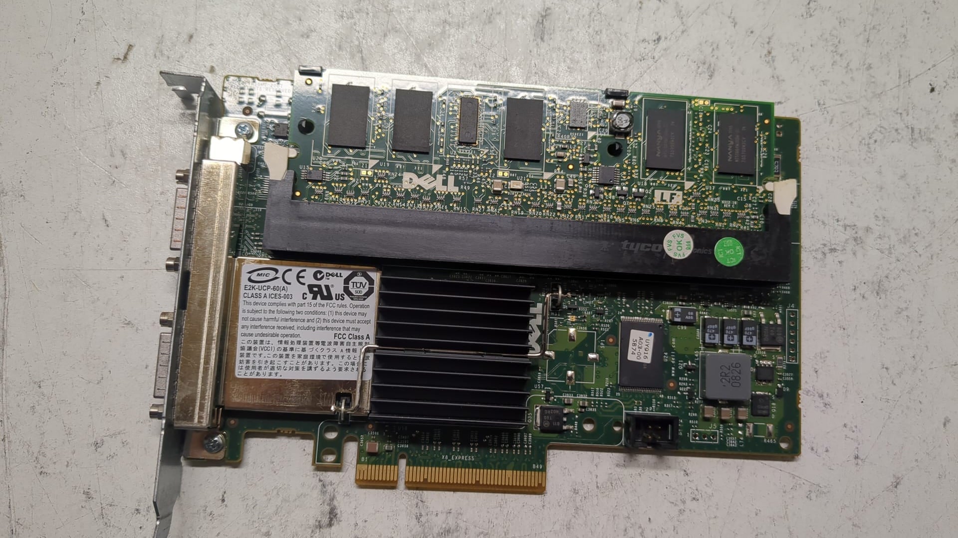 Dell SAS Perc 6/E 512MB Dual Channel Raid Controller FY374 – IT Parts 123